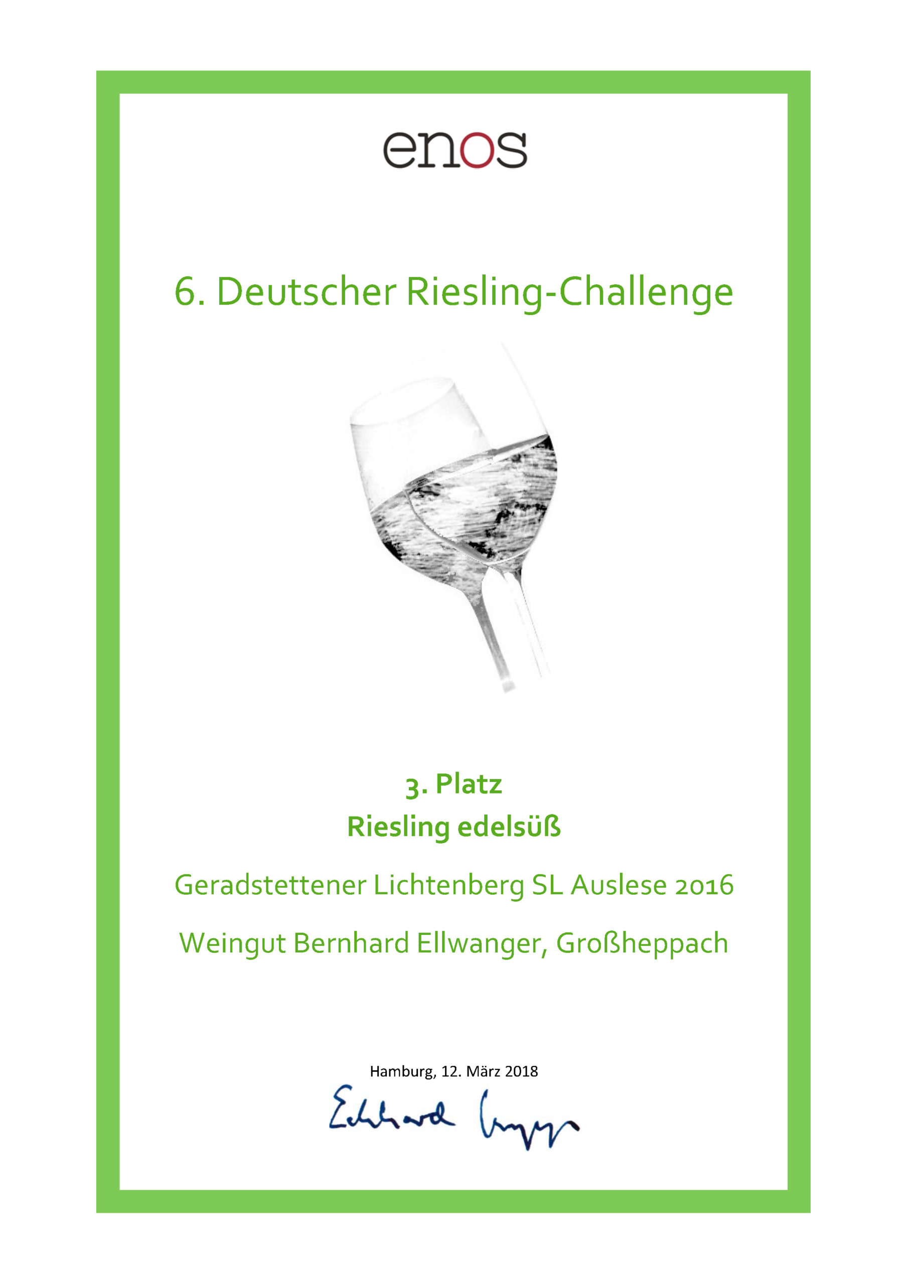 Erfolgreiche Rieslinge 2018